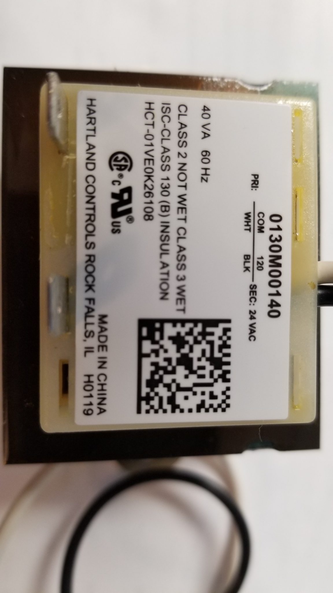 Goodman 0130M00140 120V To 24V 40VA Transformer B1141605 OEM WARRANTY ...